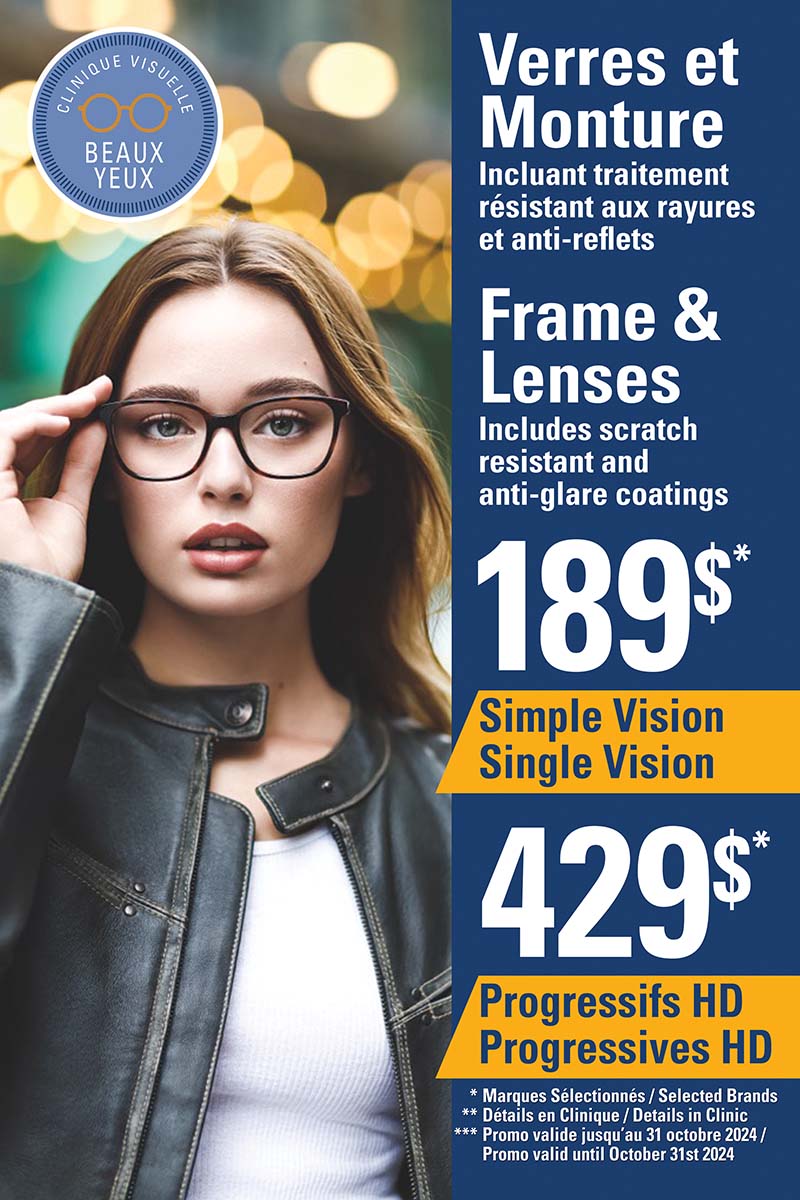 Promotions | Clinique Beaux Yeux | Optometrist in Beaconsfield, Quebec